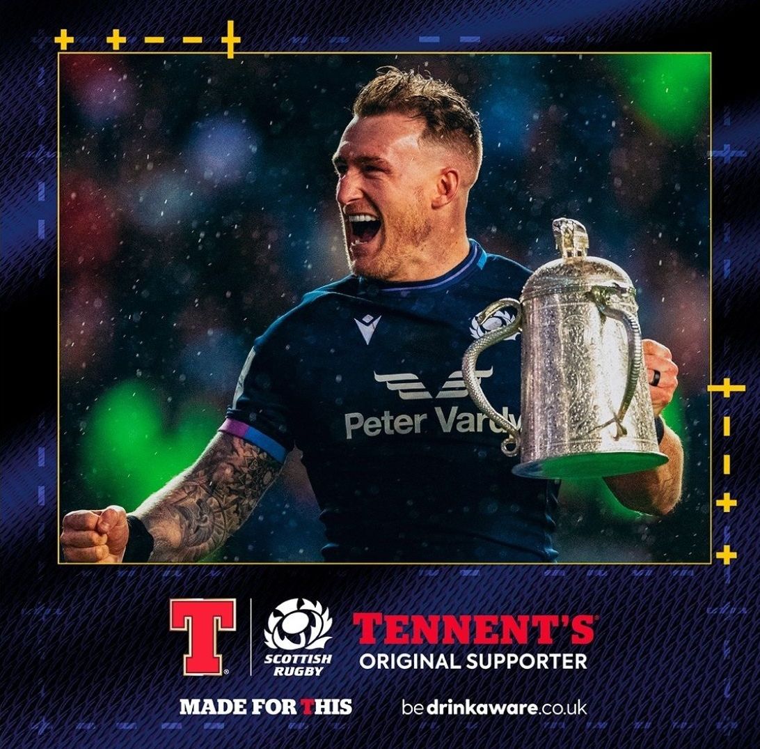 Tennent’s Lager use Stuart Hogg @scotlandteam #alcoholism – Drinkawaste